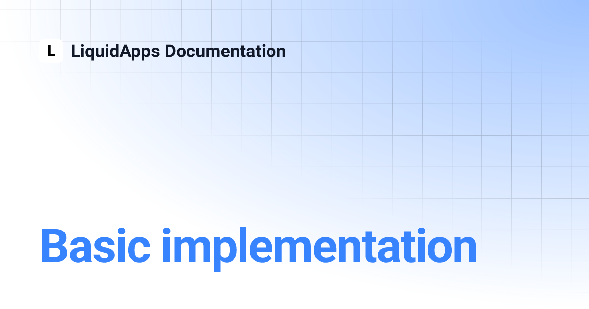 Basic implementation | LiquidApps Documentation Basic implementation | LiquidApps Documentation