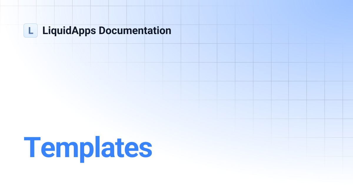 Templates | LiquidApps Documentation