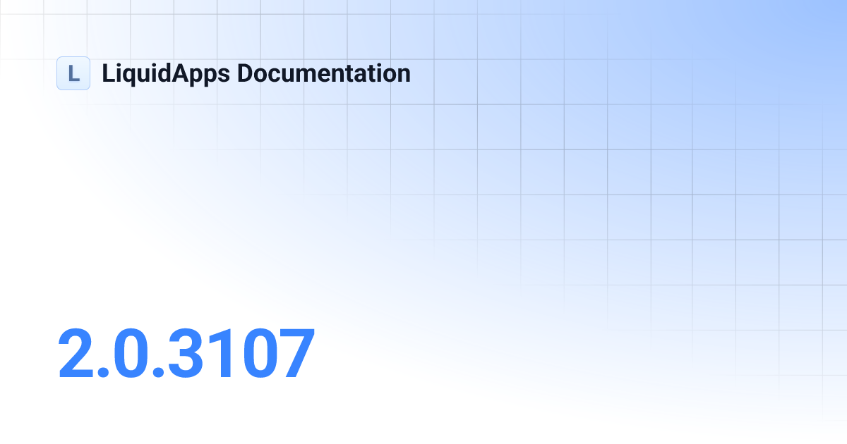 2.0.3107 | LiquidApps Documentation