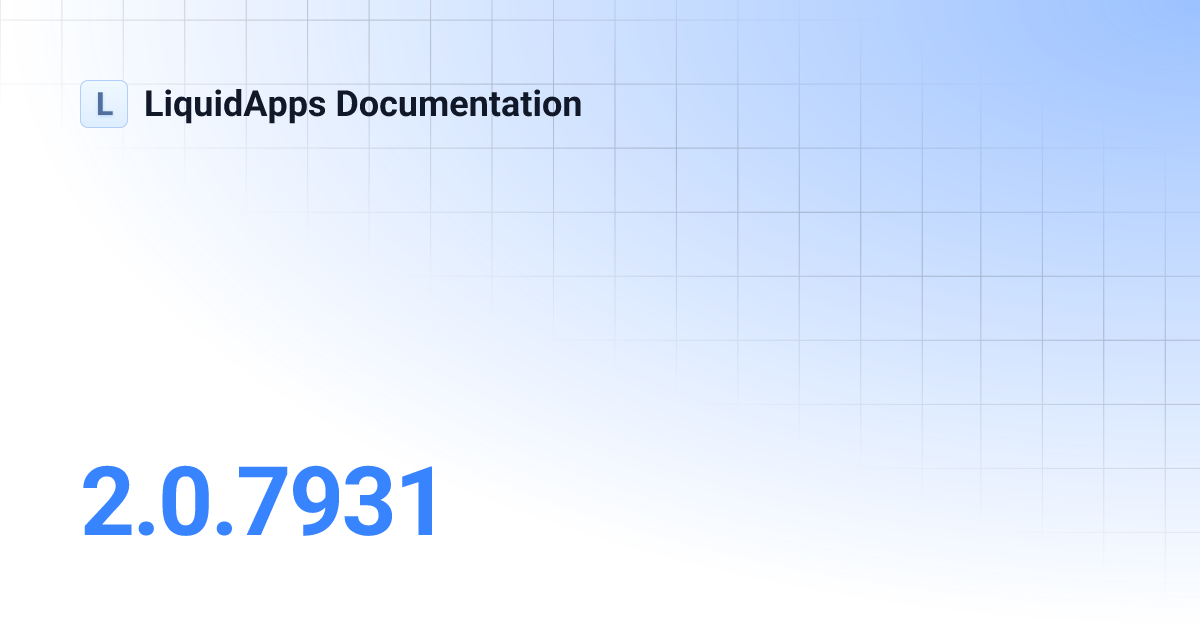 2.0.7931 | LiquidApps Documentation